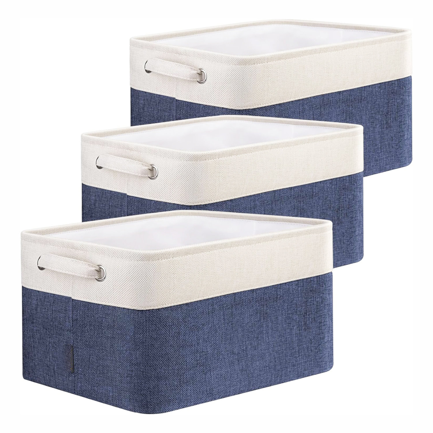 Ameriwood 3 Pack Fabric Storage Bins Storage Basket | Wayfair