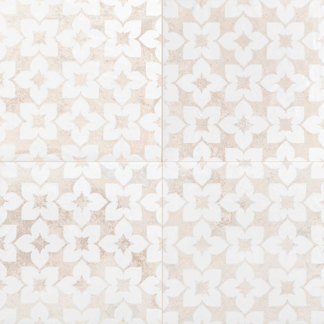 The Tile Life Phlox 8" x 8" Porcelain Patterned Wall & Floor Tile ...