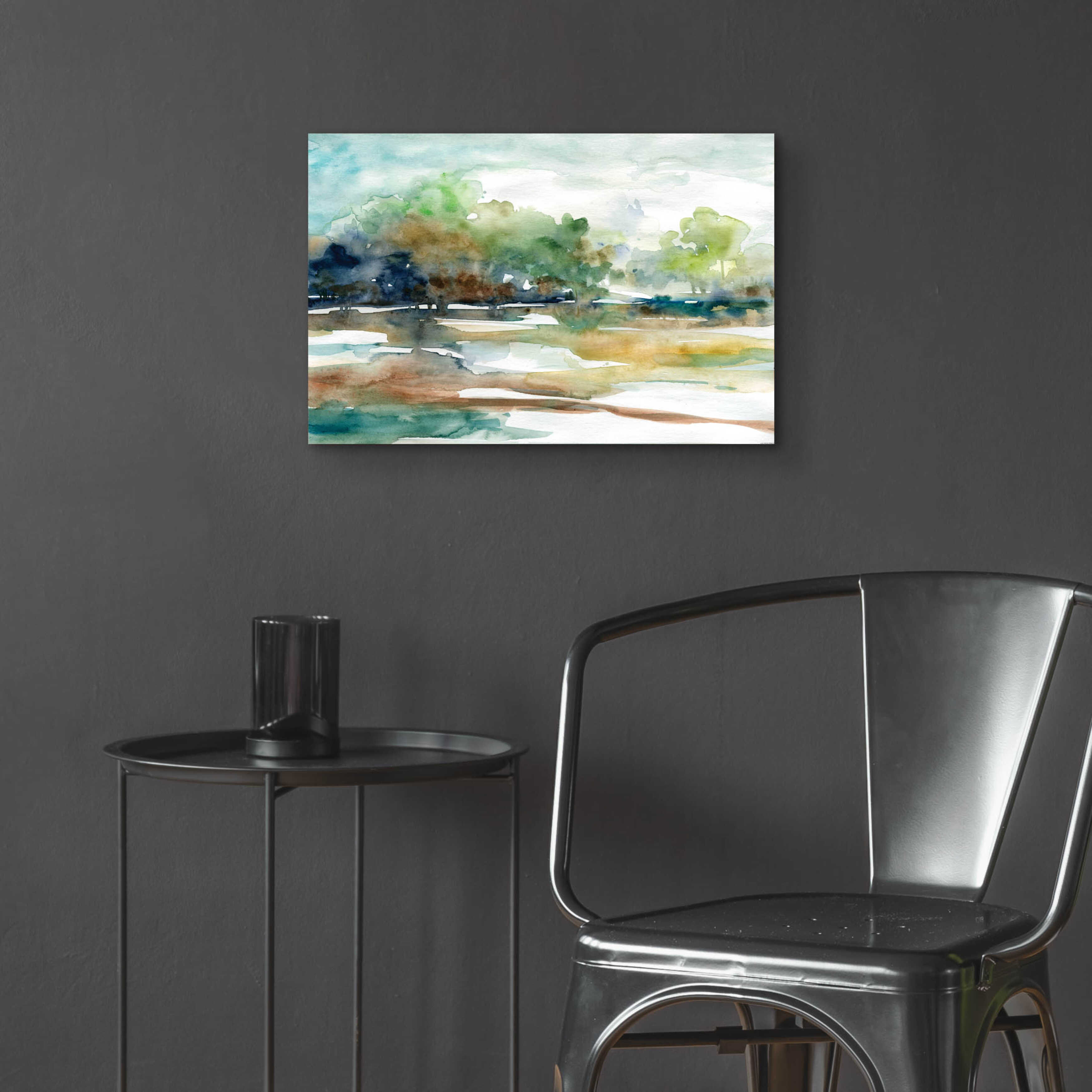 Red Barrel Studio® 'Tree Line 1' by Jadei Graphics, Acrylic Glass Wall ...