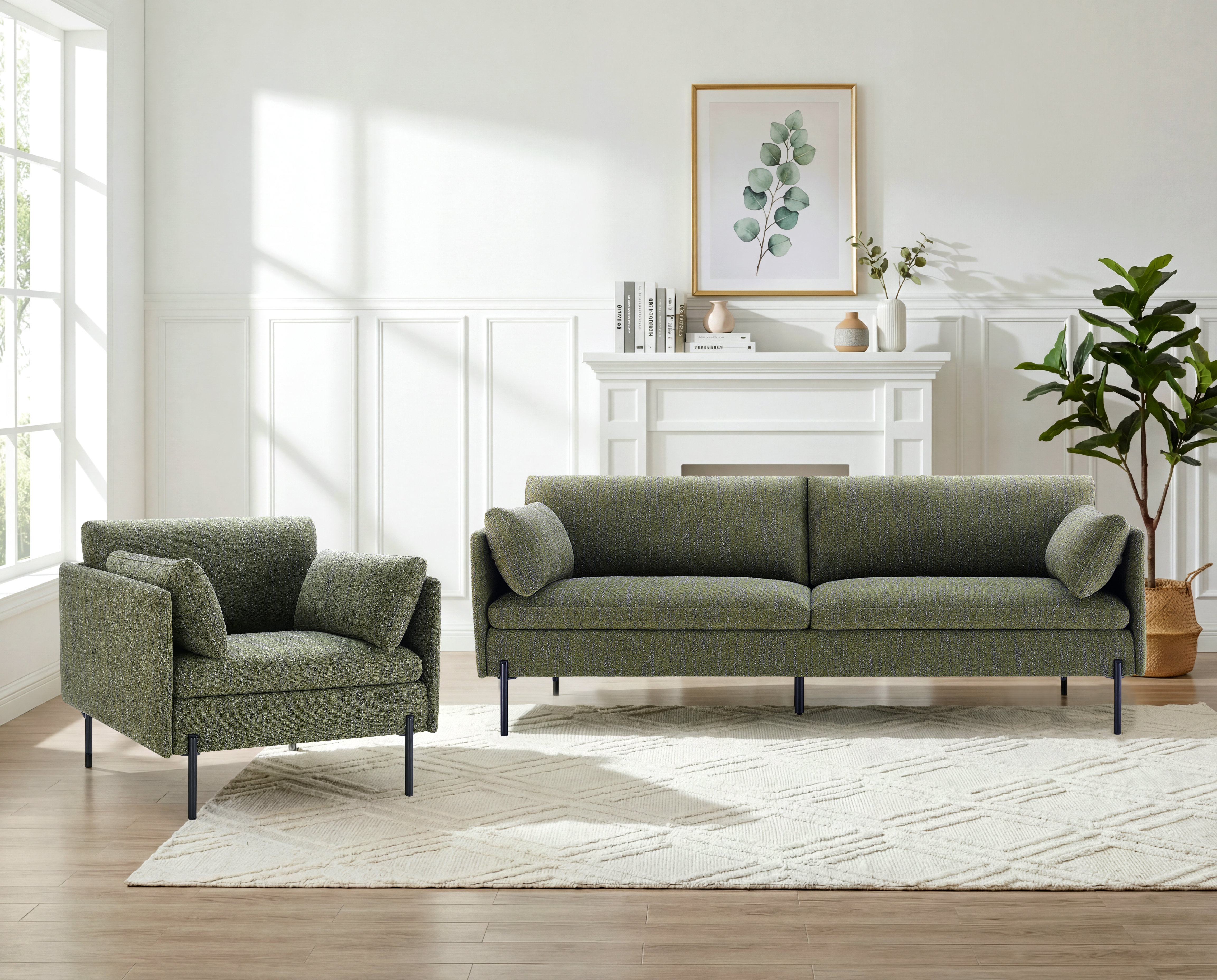 AllModern Moab 2-Piece Living Room Set & Reviews | Wayfair