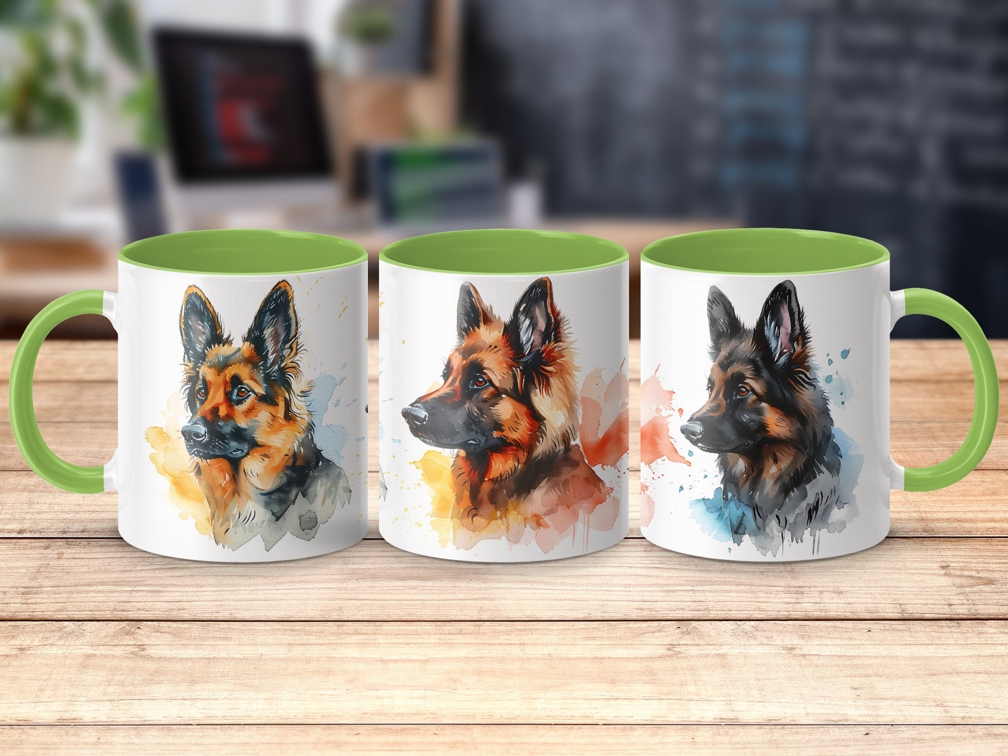 East Urban Home Adorable Shih Tzu Dogs Splash Art 11oz Coffee Mug ...