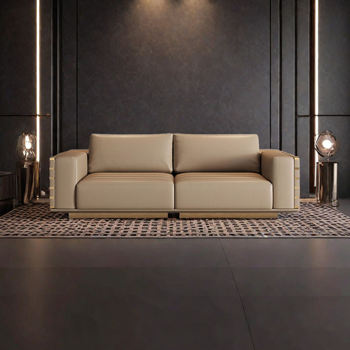 Danbenla design Light Luxury Is Simply Row Living Room Simple Sofa 98. ...