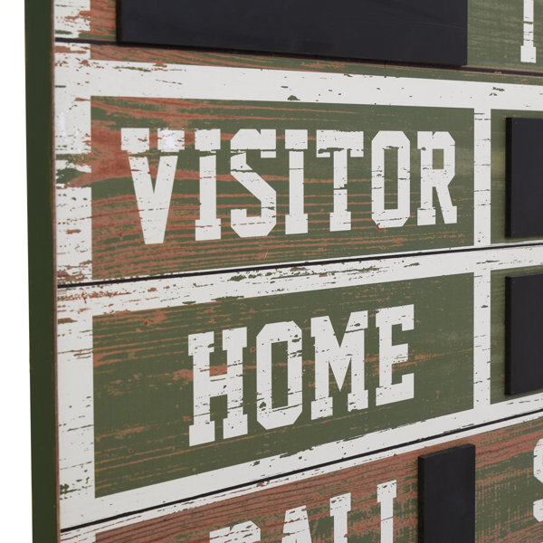 Winston Porter 'Wooden Scoreboard' Print on Wood & Reviews | Wayfair