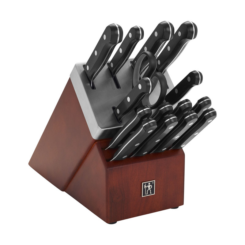 HENCKELS Razor-Sharp Solution 16-Piece Self-Sharpening Knife Block Set ...