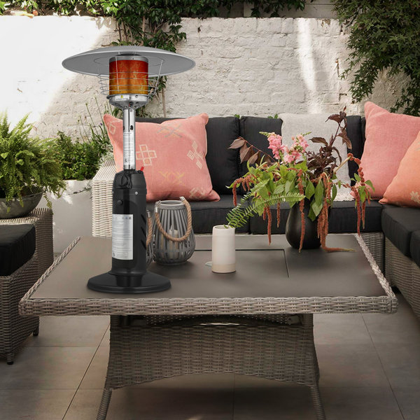 MoNiBloom Propane Gas Patio Heater, Outdoor 11,000 BTU Table Top Heater ...