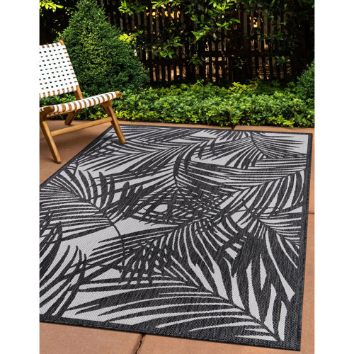 5' x 8' Black Outdoor Rugs You'll Love | Wayfair