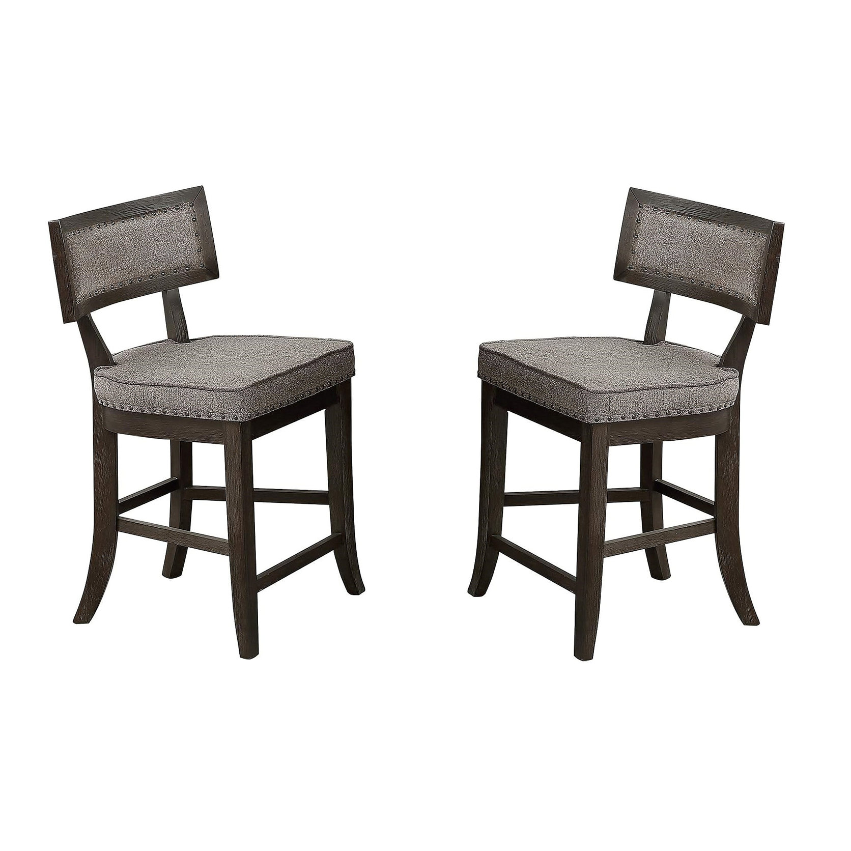 Corrigan Studio® Kitchen Dining Room Chairs Solid Wood & Veneer 2Pcs ...