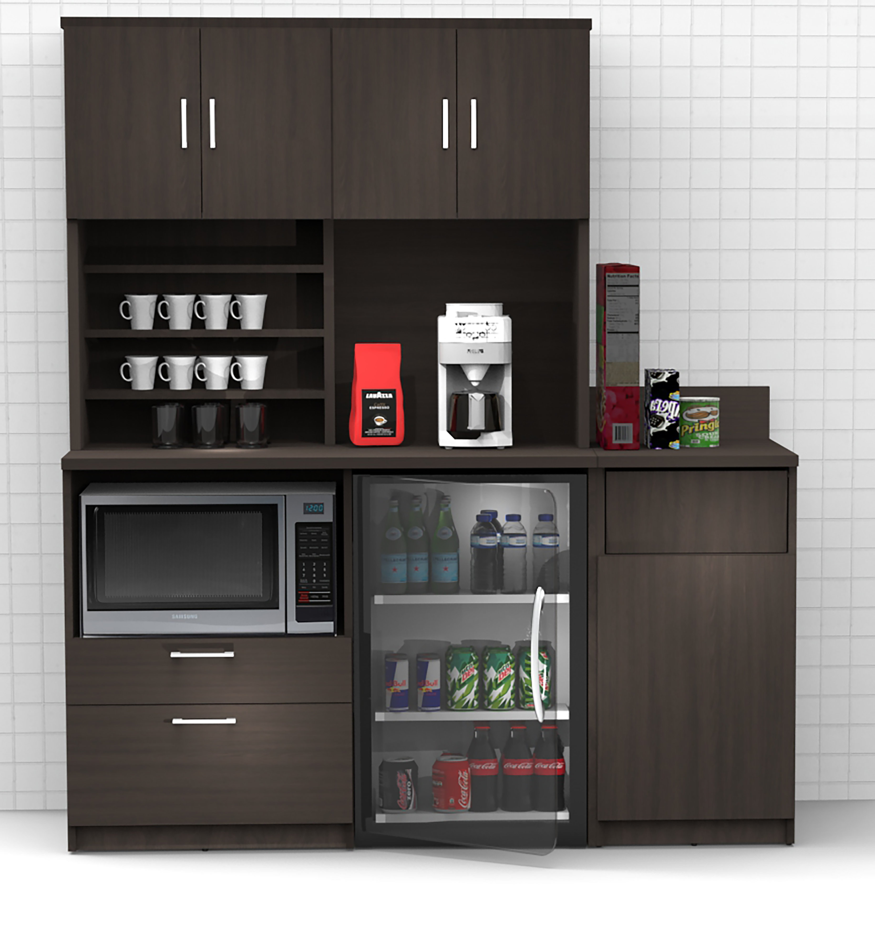 Breaktime Commercial Grade Coffee Kitchen Lunch Room Cabinets Fully ...