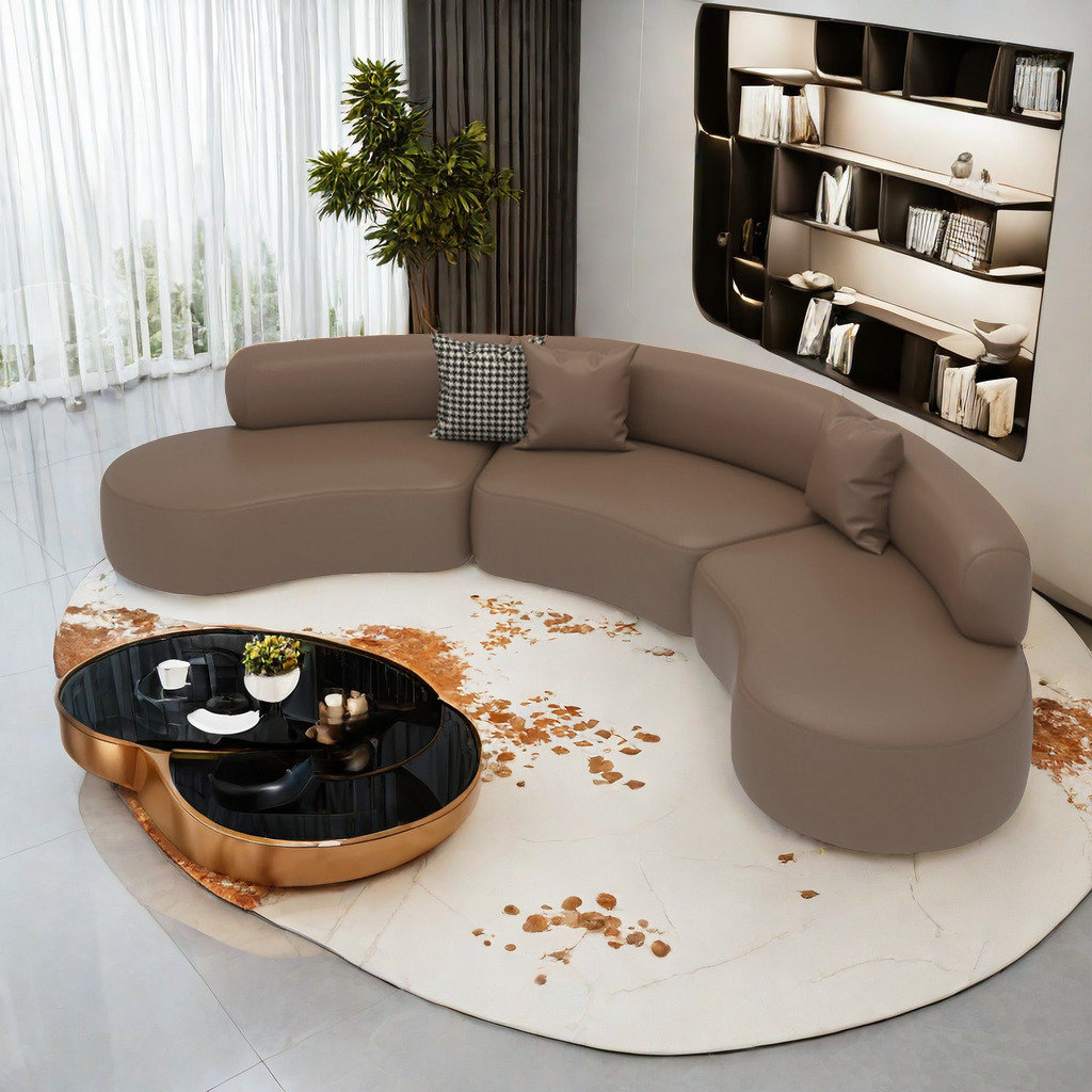 Danbenla design Italian Light Luxury Curved Sofa | Wayfair