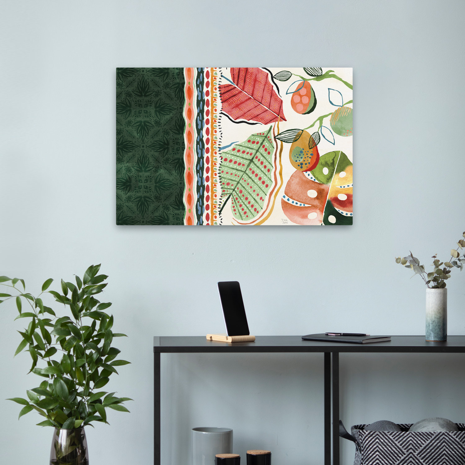 Red Barrel Studio® Rainforest I Tropical Boho Geometric | Wayfair
