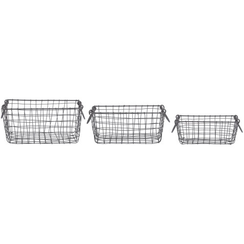 Borough Wharf Small Rectangle Wire Baskets & Reviews | Wayfair.co.uk