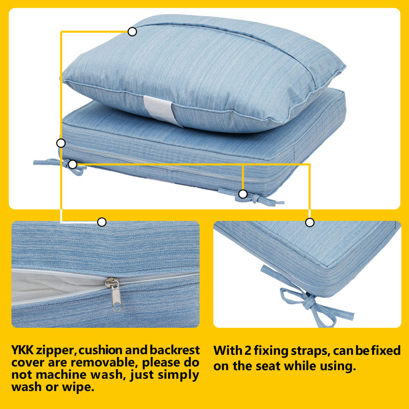 Latitude Run® 5'' Outdoor Deep Seating Cushion set & Reviews | Wayfair