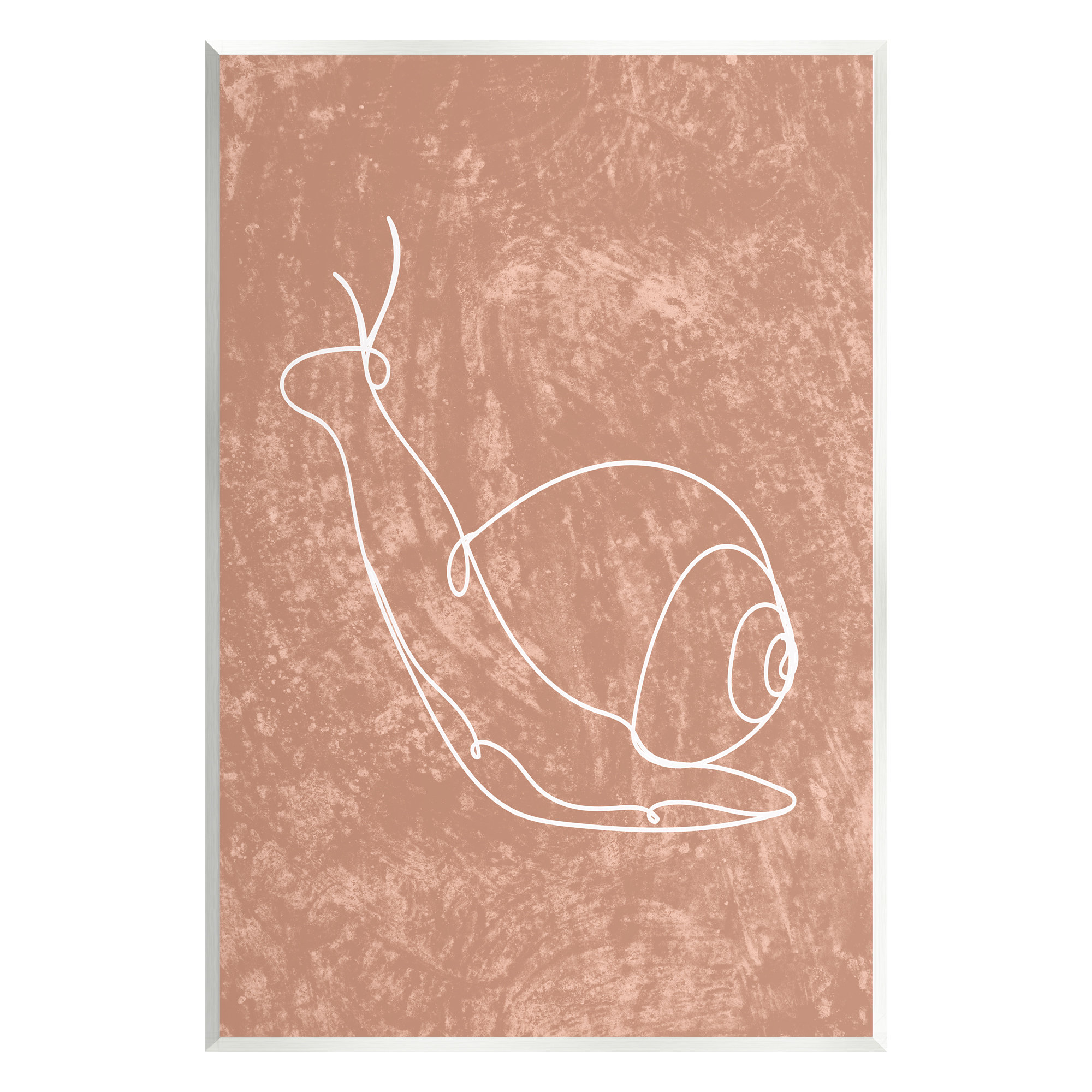 Stupell Industries Snail Line Drawing Wall Plaque Art by Lil' Rue ...