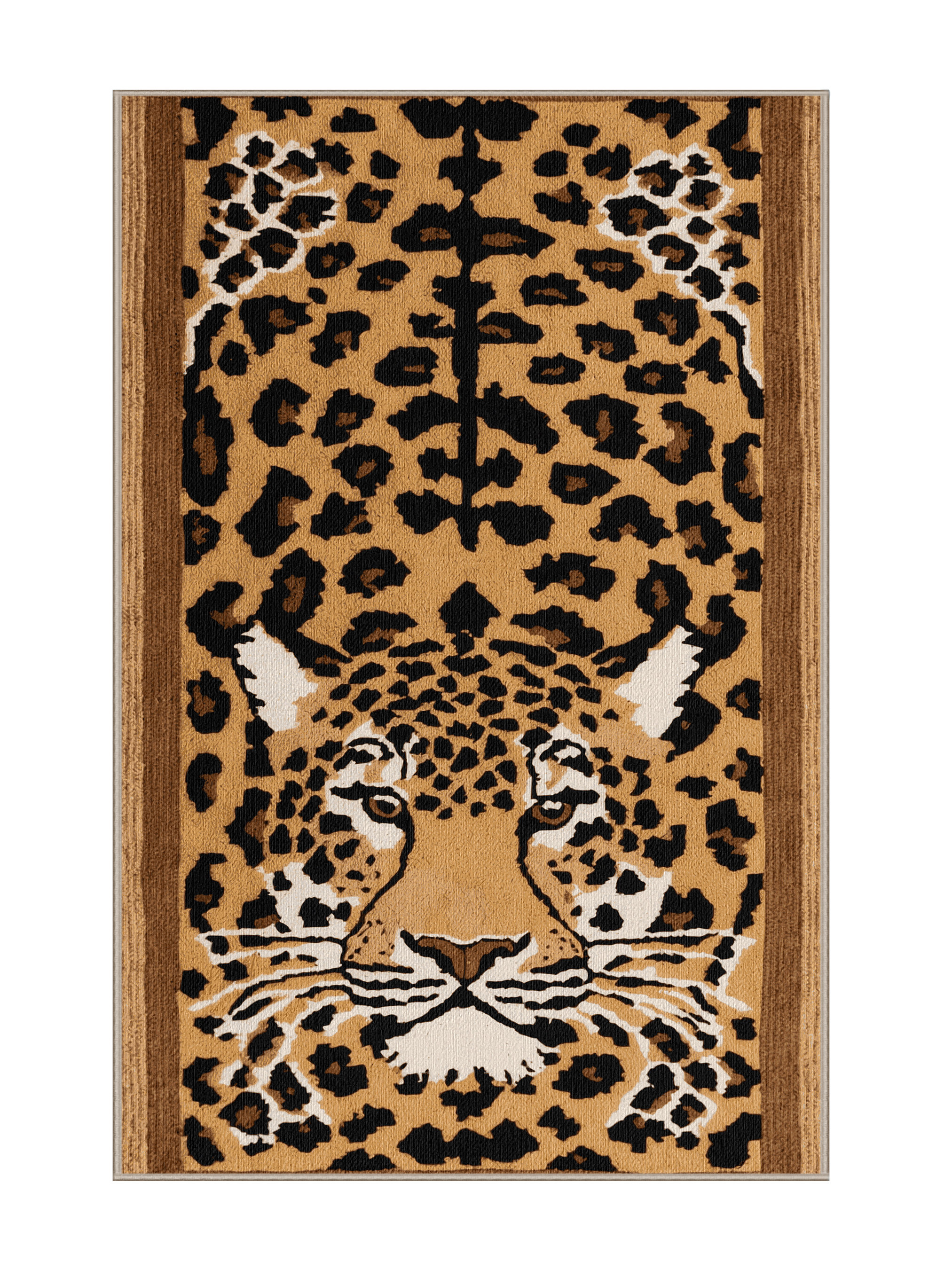Dakota Fields Washable Sunda Clouded Leopard Big Cats Area Rug | Wayfair