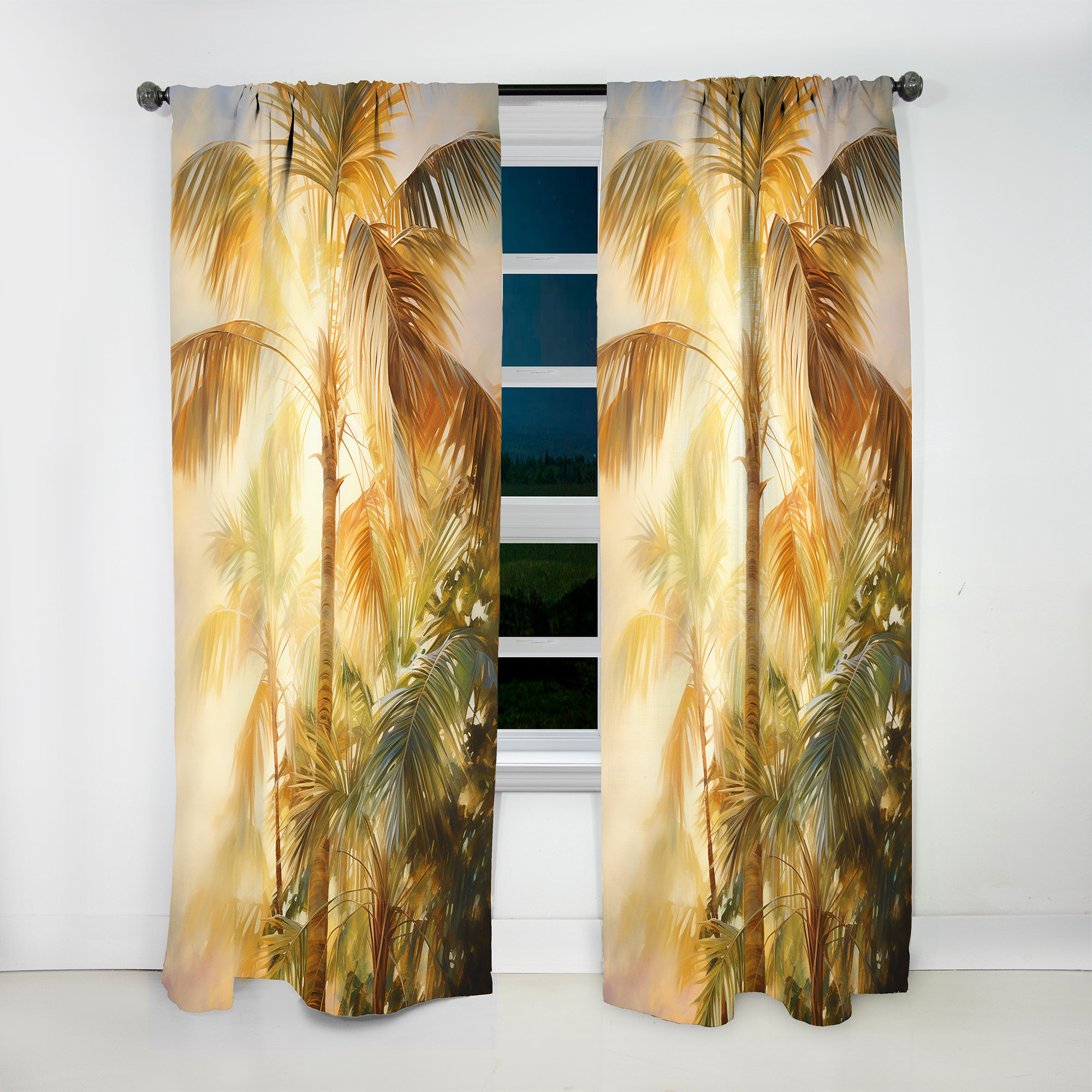 East Urban Home Haversham Palm Trees Romantic Impression II ...