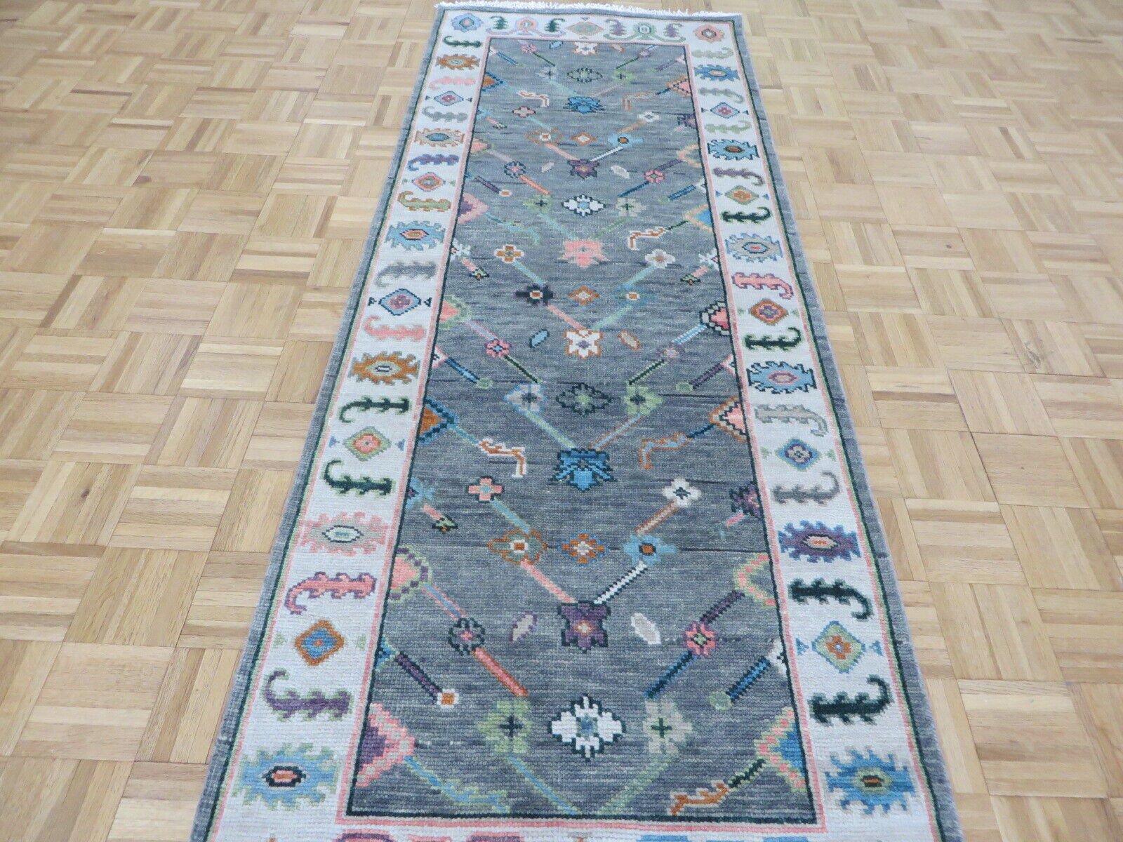 Bungalow Rose One-of-a-Kind Fredna Runner 3' x 8' Wool Area Rug | Wayfair