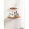 Joss & Main Canvey Half Moon Solid Wood Floating Table Shelf & Reviews ...