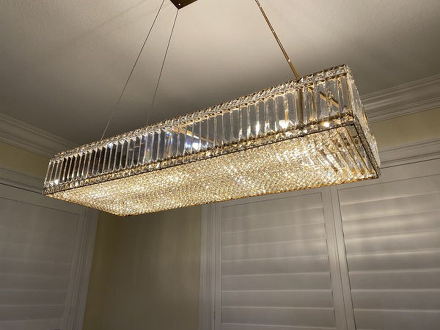 Rosdorf Park Kliton 8 - Light Dimmable Rectangle Chandelier | Wayfair