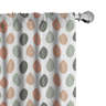 East Urban Home Salmon 4-Panel Curtains, Rhythmic Autumnal Leaves ...