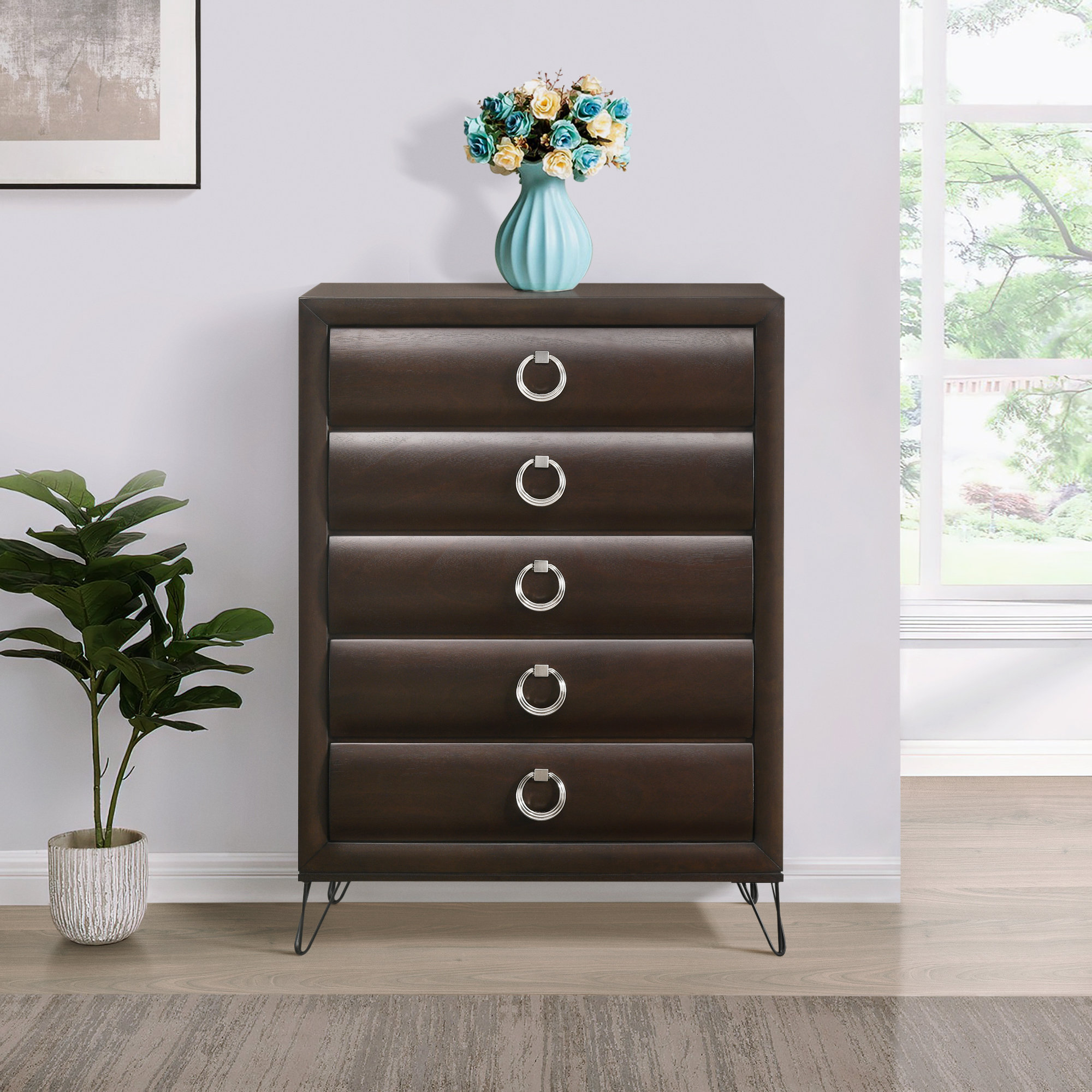 Orren Ellis Commode 5 tiroirs Mikeala - Wayfair Canada