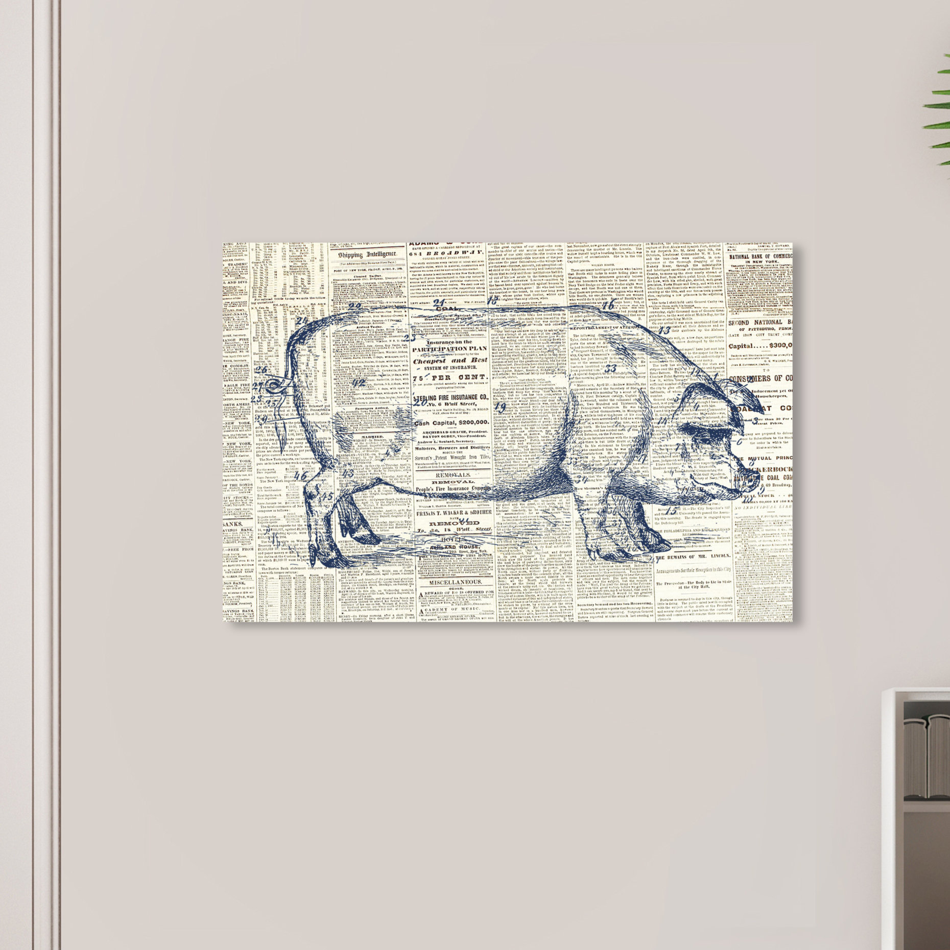 August Grove® Animals Pig Farm House Farm Animals - Wrapped Canvas ...