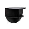 Millwood Pines Balmuth Half-Circle Wooden Floating Side Table | Wayfair