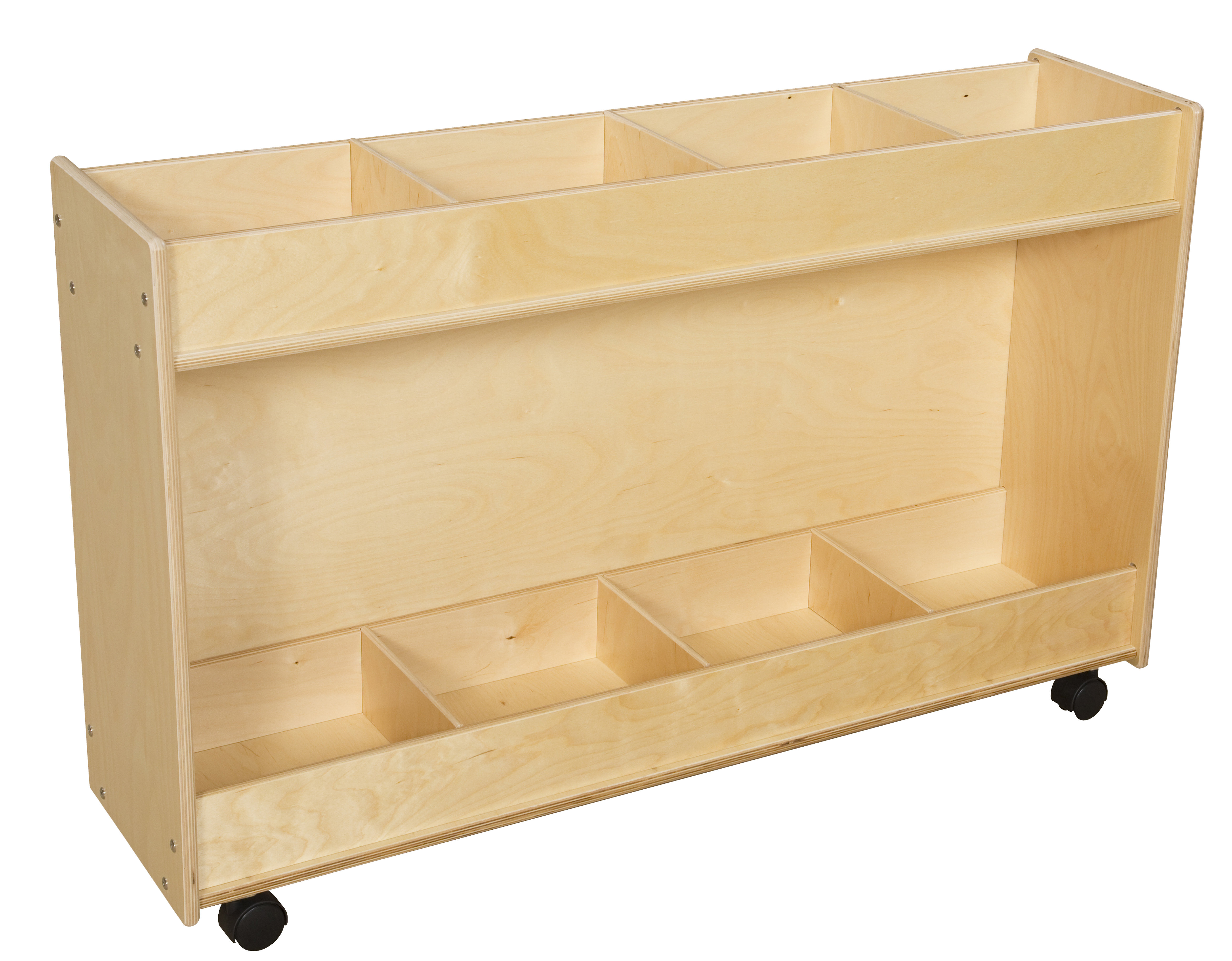 Wood Designs Contender Mobile Book Organizer & Reviews | Wayfair