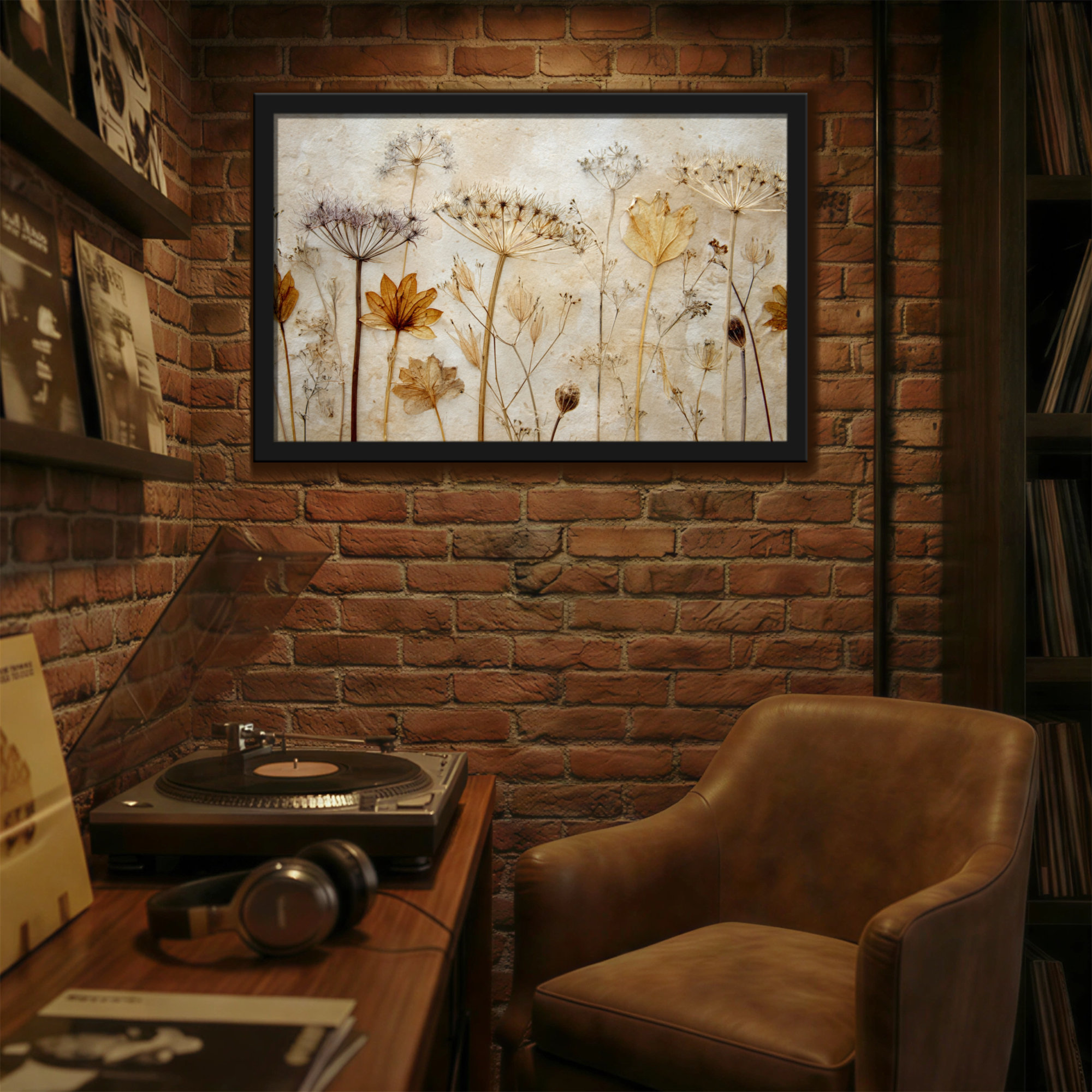 Red Barrel Studio® Plants & Flowers Dried Flowers Artistic Canvas Print ...