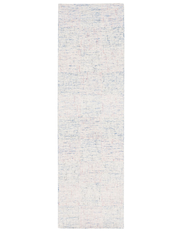 Sand & Stable™ Zachary Handmade Tufted Wool Blue/Ivory Area Rug | Wayfair