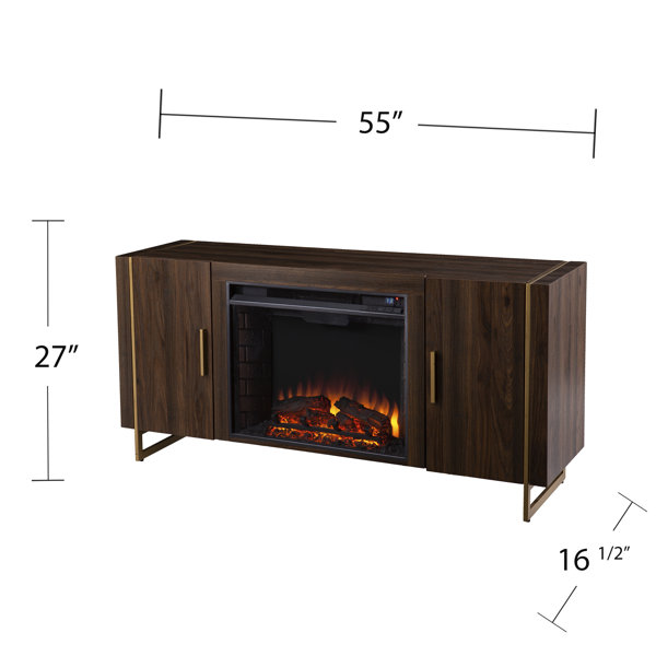 Everly Quinn Duvivier W Electric Fireplace & Reviews | Wayfair
