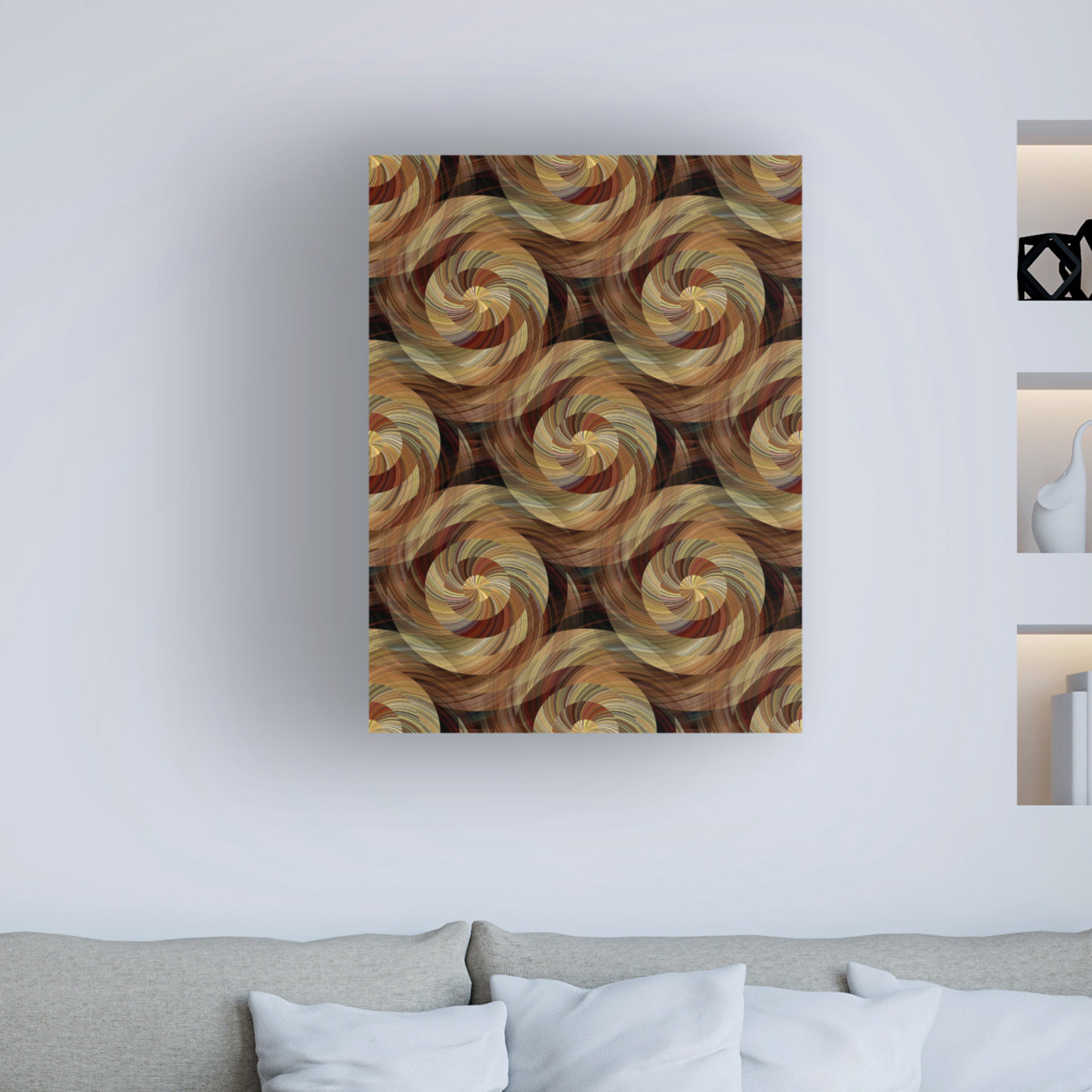 Winston Porter David Manlove 'Cinnamon Rolls Seamless Pattern' Canvas ...