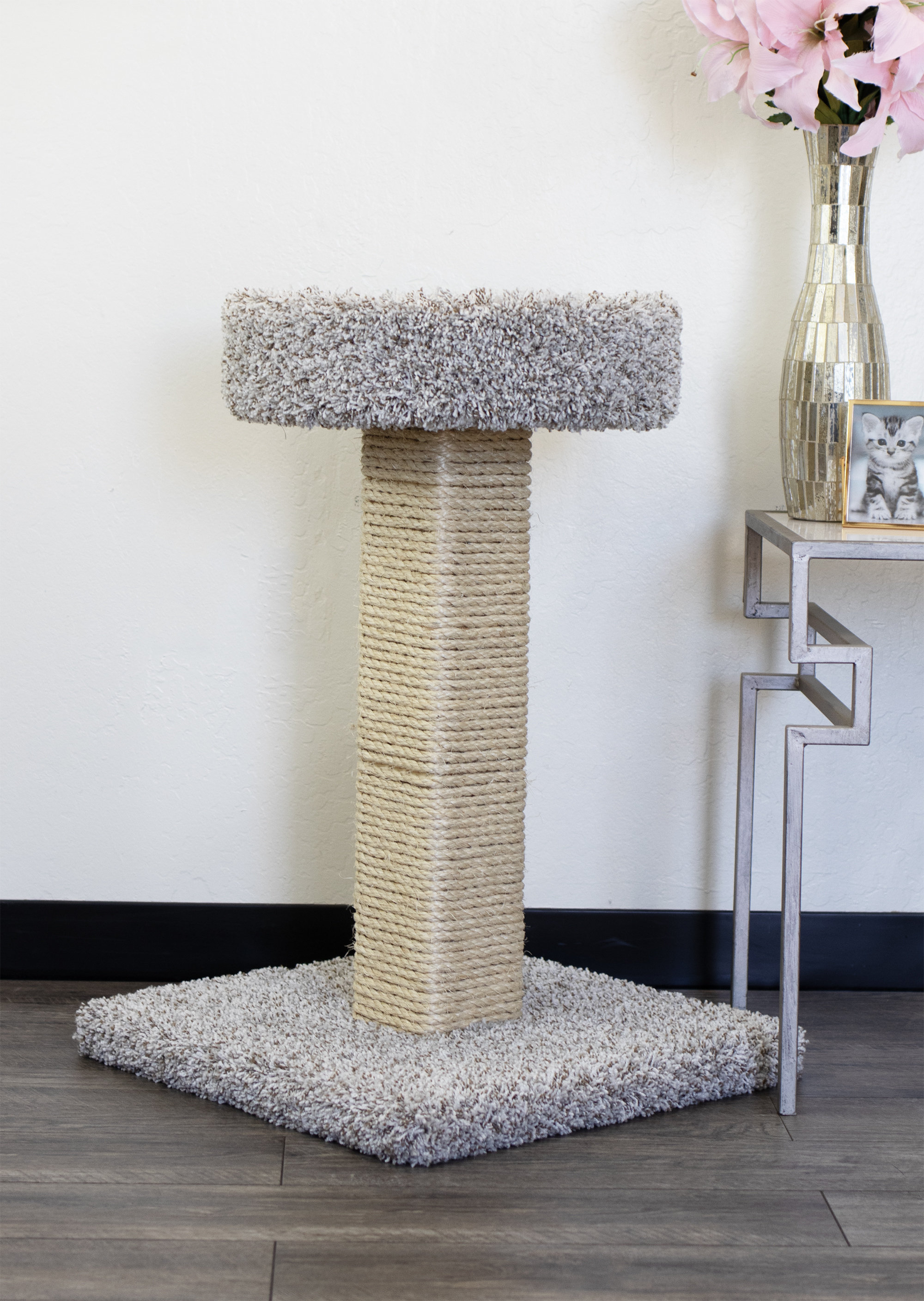 New Cat Condos Solid Wood Cat Scratching Post & Reviews | Wayfair