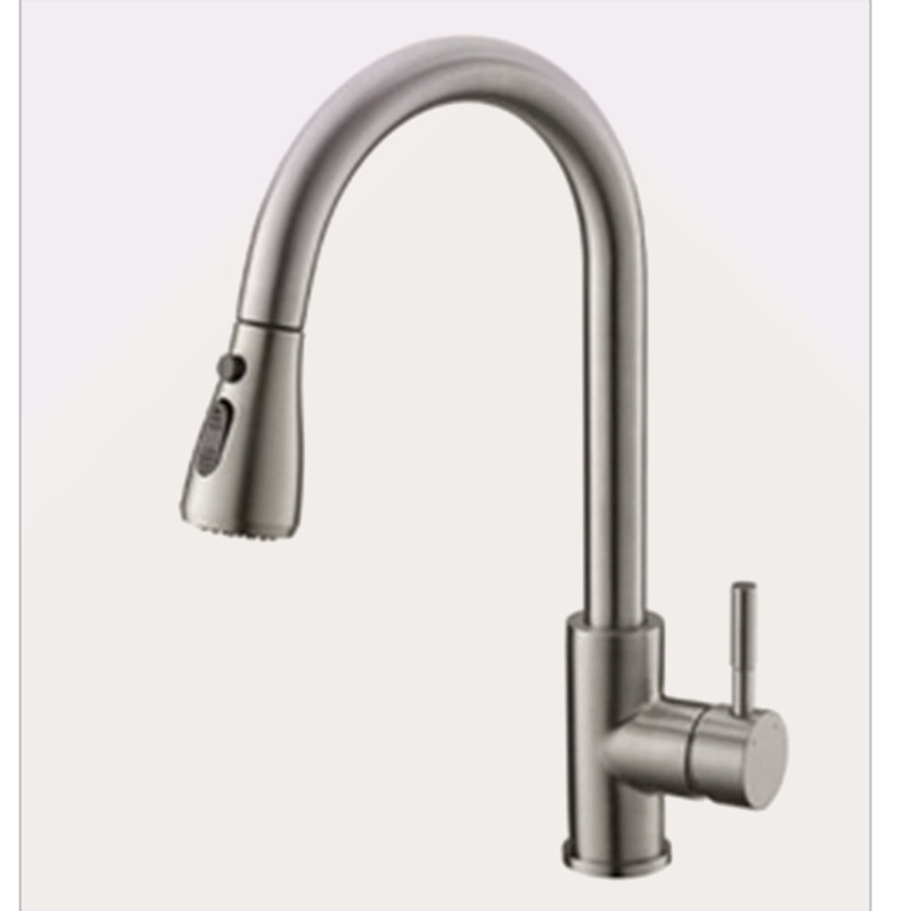 CHENGDUYUANZHENG Touch-On Kitchen Faucet With Pull Out Sprayer Single ...
