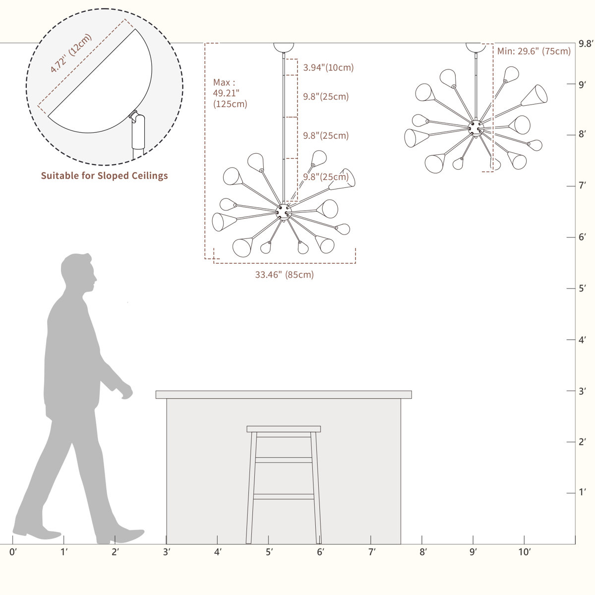 George Oliver 12-Light Colorful Sputnik Chandelier & Reviews | Wayfair