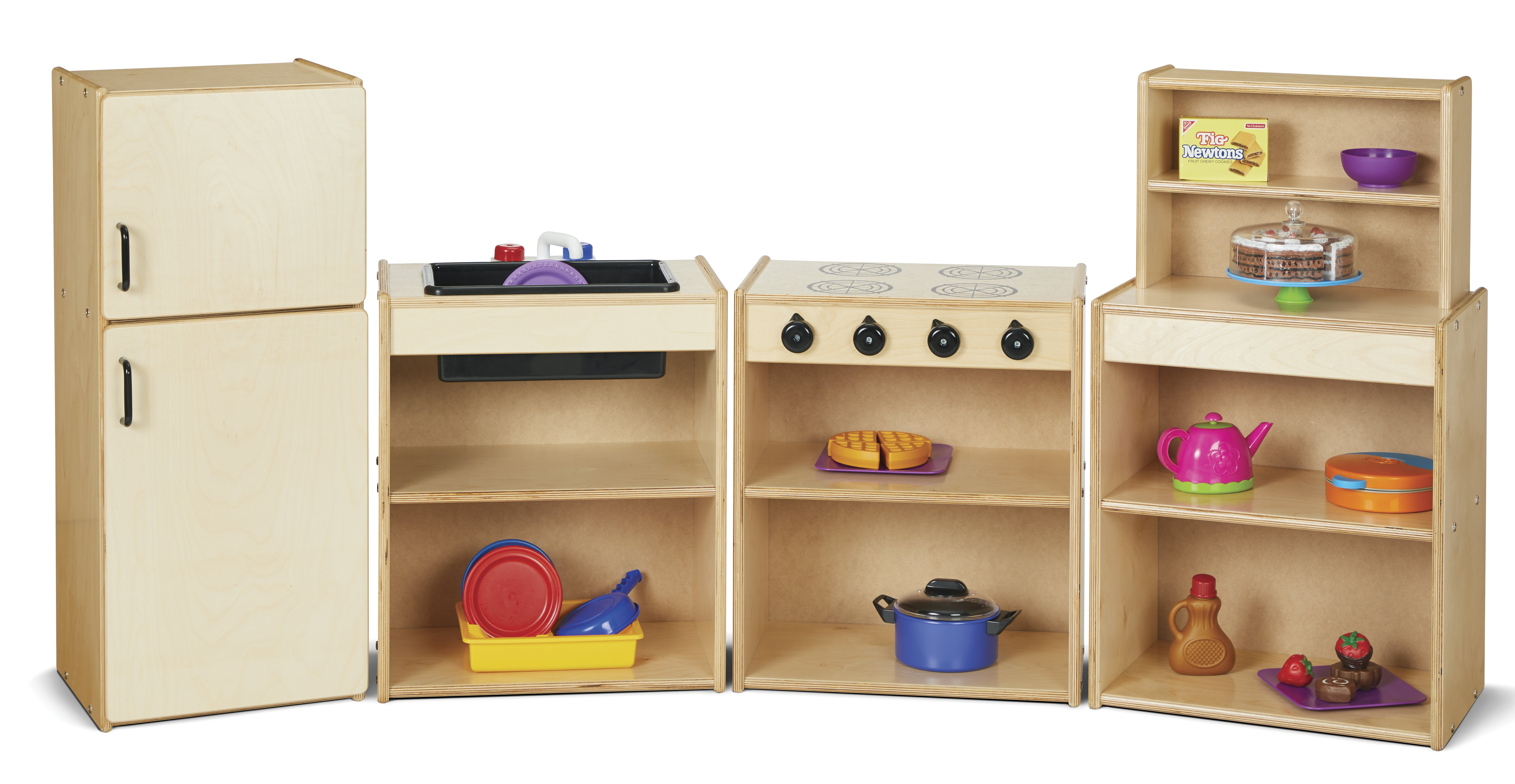 Jonti-Craft Young Time Play Kitchen 4 Piece Set & Reviews | Wayfair