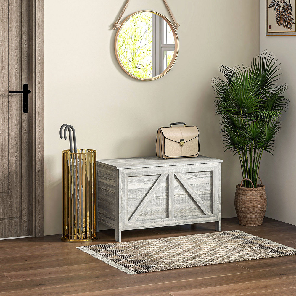 Ophelia & Co. 30" Farmhouse Storage Chest, Lift Top Box Organizer With ...