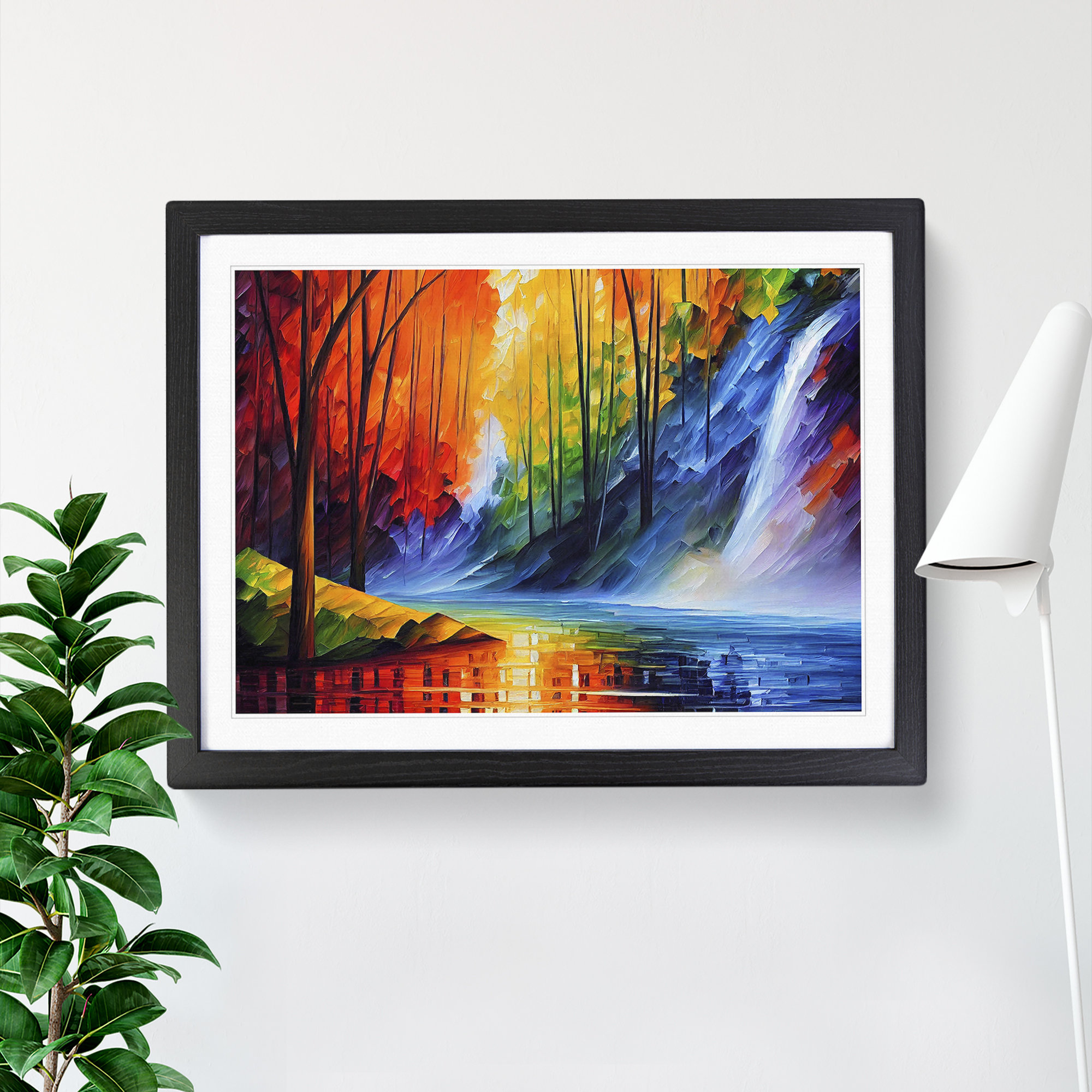 Latitude Run Glimmering River Waterfall Vol.3 - Picture Frame Graphic ...