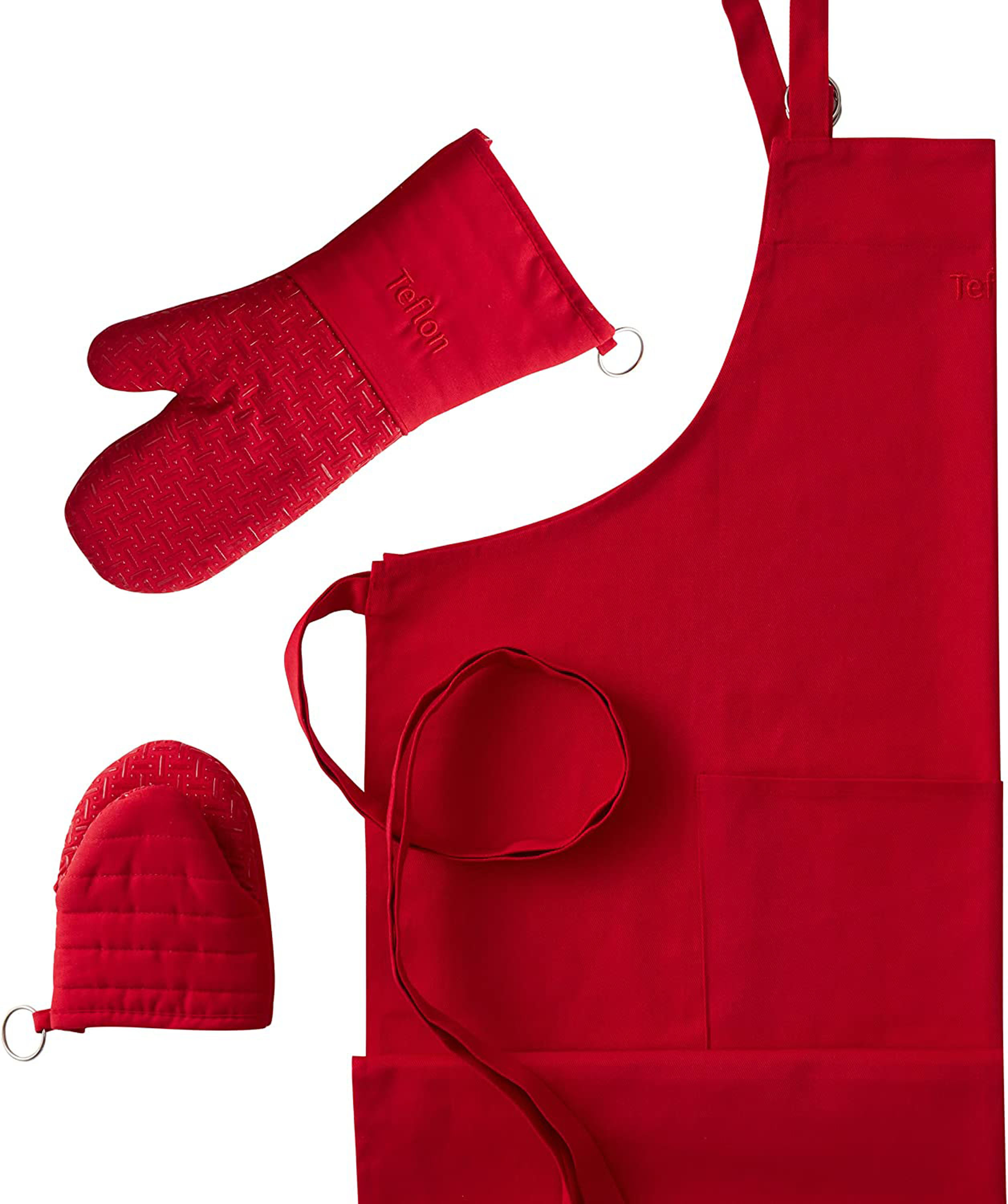 Teflon Polytetrafluoroethylene Apron And Oven Mitt And Mini Mitt Set, 3 ...