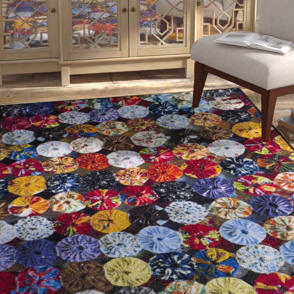 Bloomsbury Market Garner Geometric Red Area Rug | Wayfair