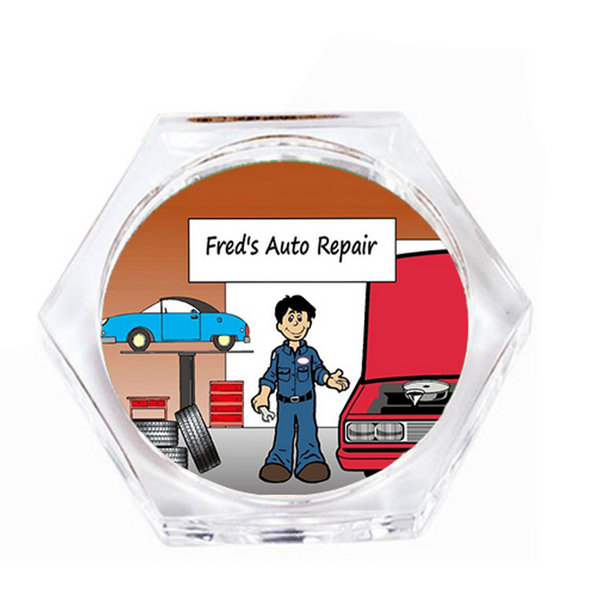 Printed Perfection Personalized Auto Mechanic - Male Drink Coaster Gift ...