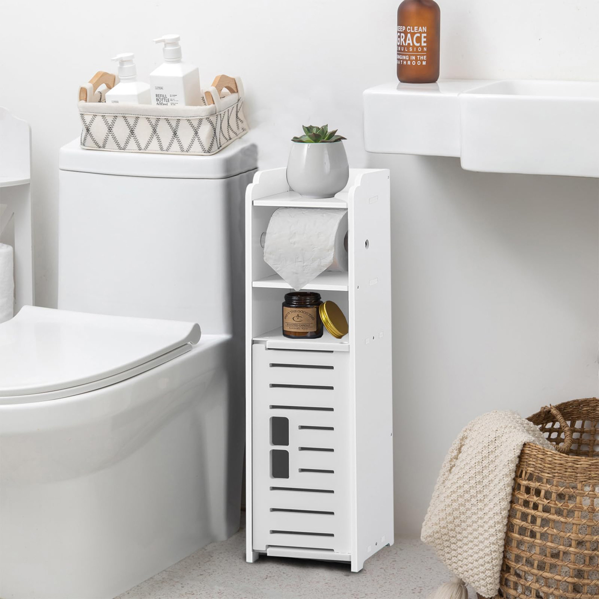 Beachcrest Home™ Small Bathroom Storage Cabinets | Wayfair