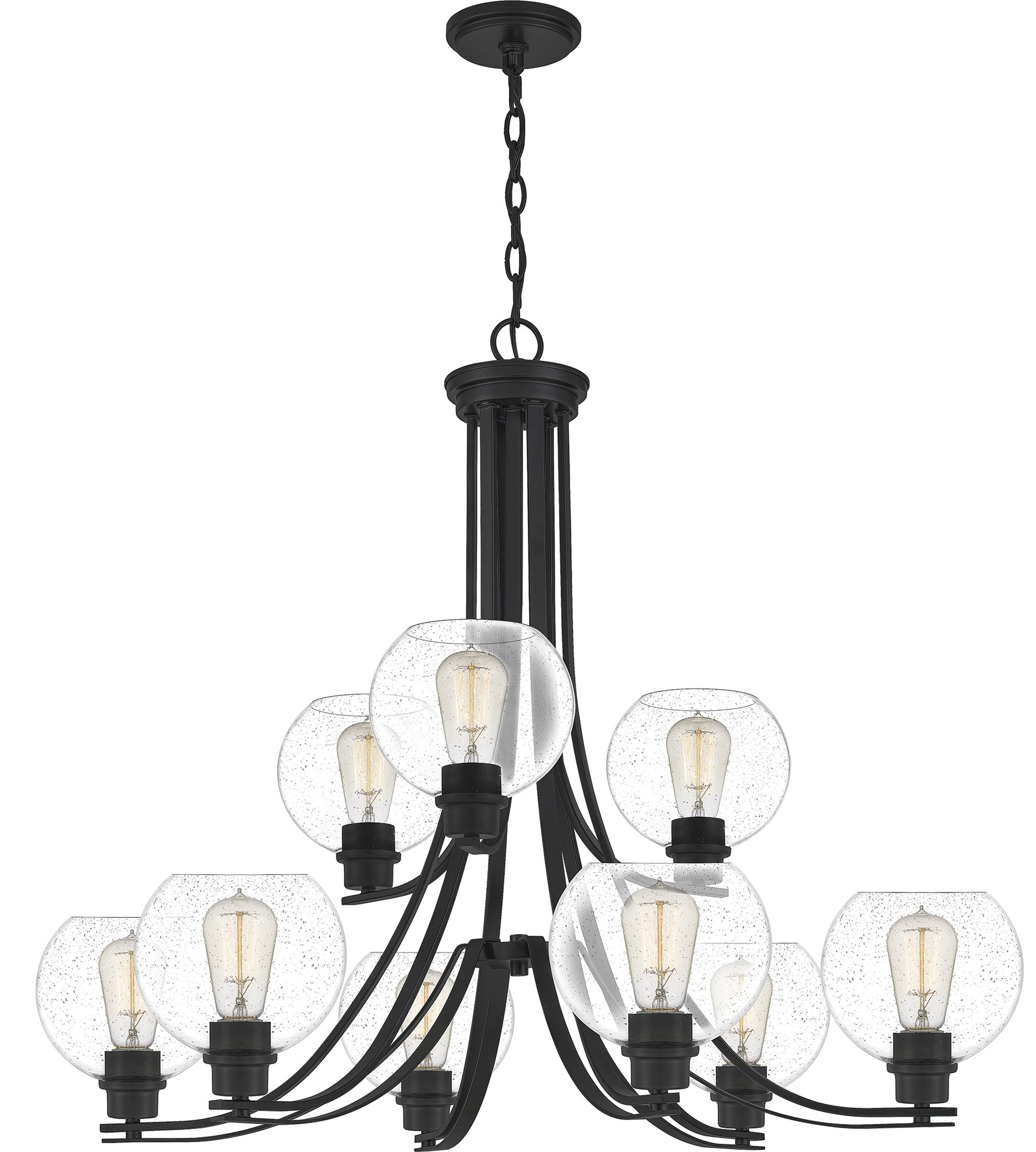 Wade Logan Gardiner 9 - Light Shaded Tiered Chandelier - Wayfair Canada