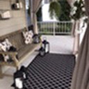 Ophelia & Co. Joyner Looped/Hooked Navy/Beige Indoor/Outdoor Rug ...