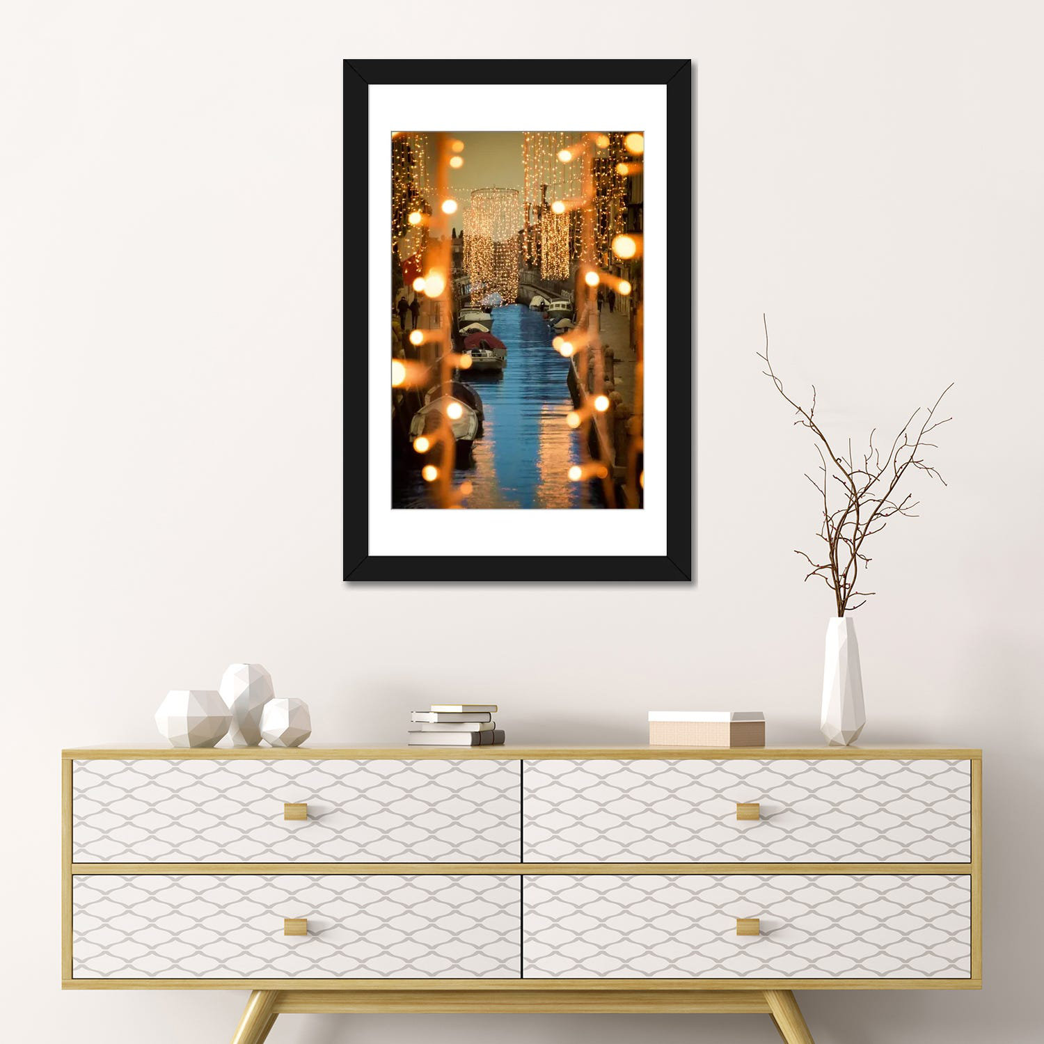East Urban Home Luci di Venezia by Enzo Romano - Wrapped Canvas ...