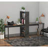 Wrought Studio™ Double Workstation Computer Desk With Storage Shelves ...