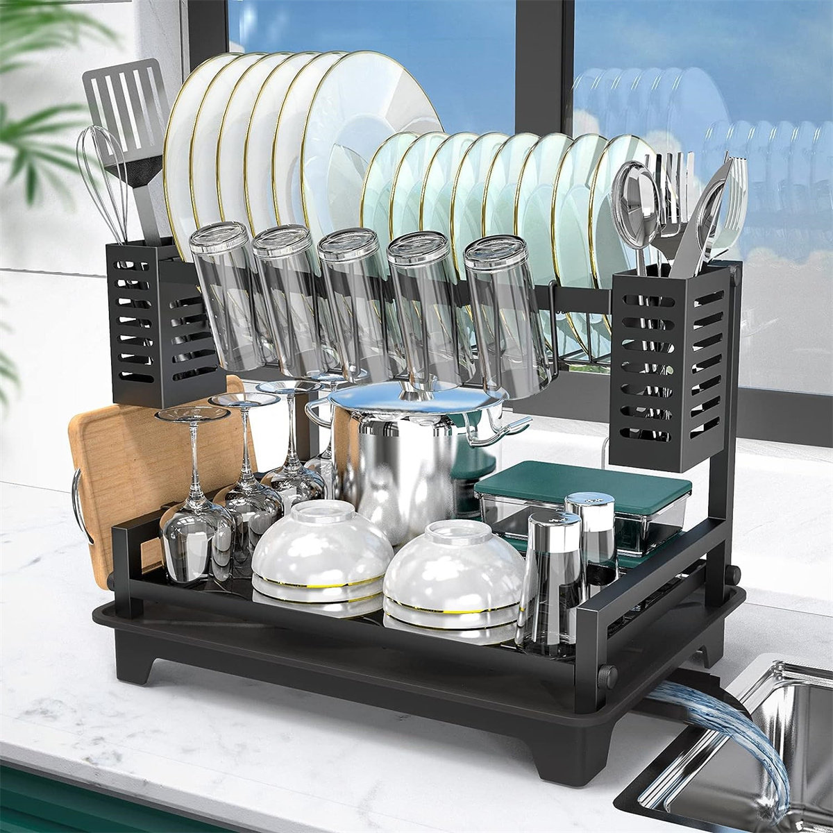 YITAHOME Adjustable Dish Rack | Wayfair
