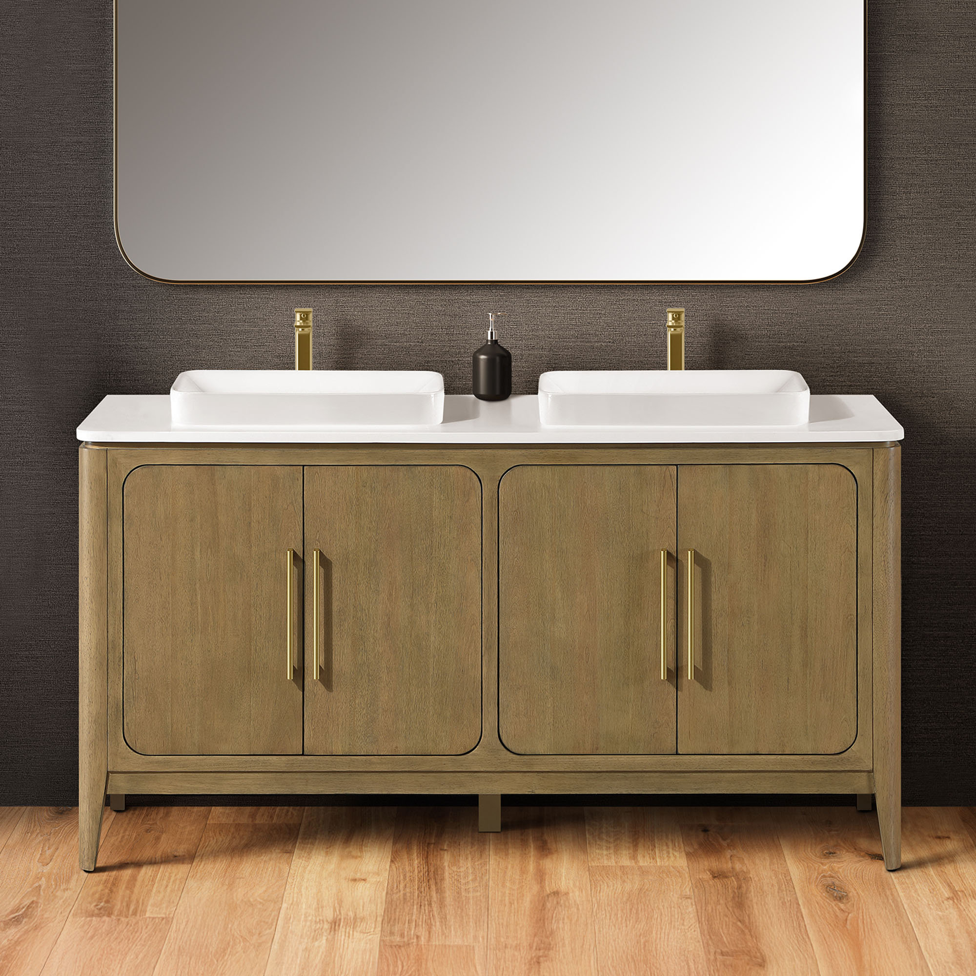 OVE Decors Daphne 60 In. Double Sink Freestanding Cortado Bathroom ...