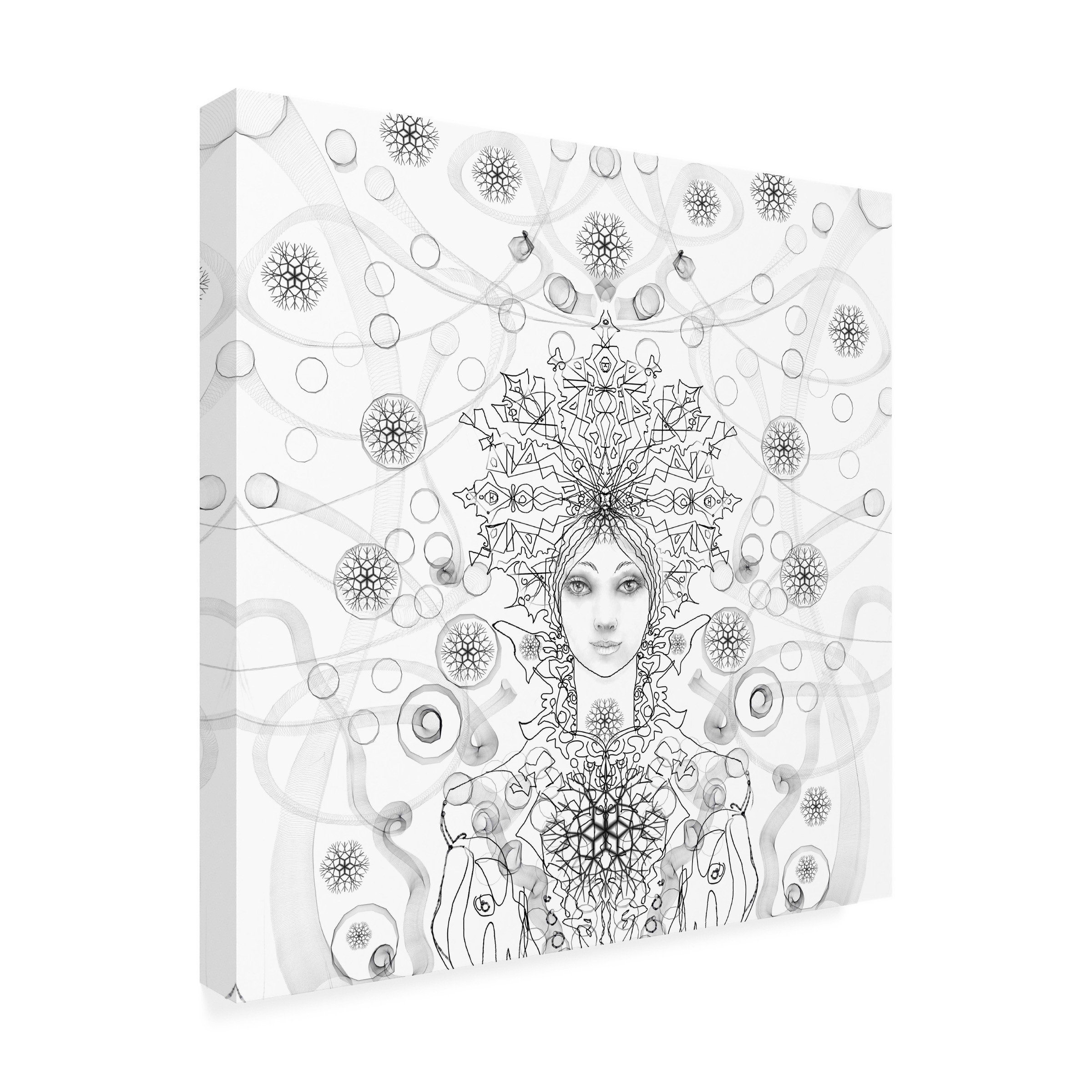 Red Barrel Studio RUNA ''Snowmaid 4 Colouring'' Canvas Art - Wayfair Canada