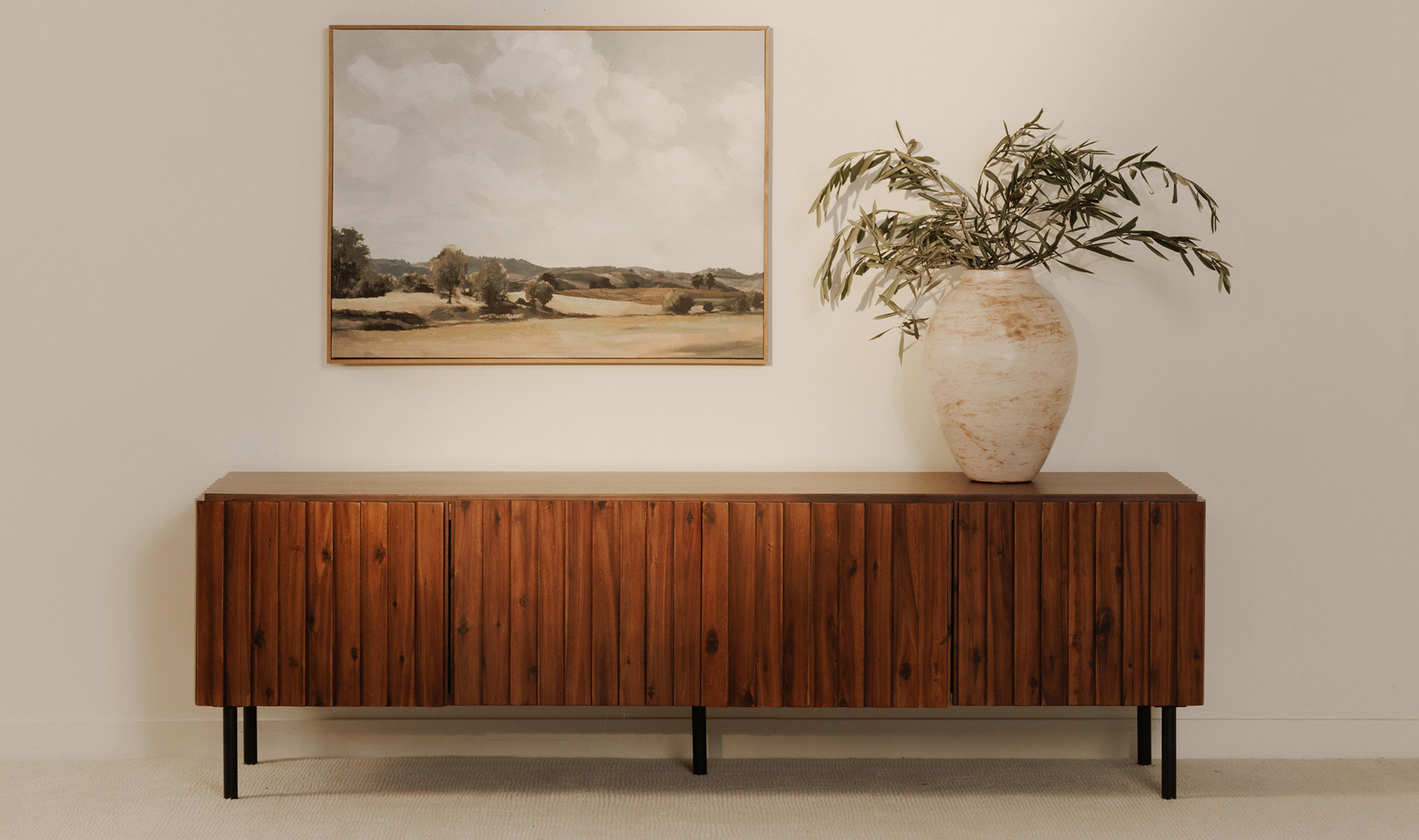 AllModern Emelio 74 W Storage Credenza & Reviews | AllModern