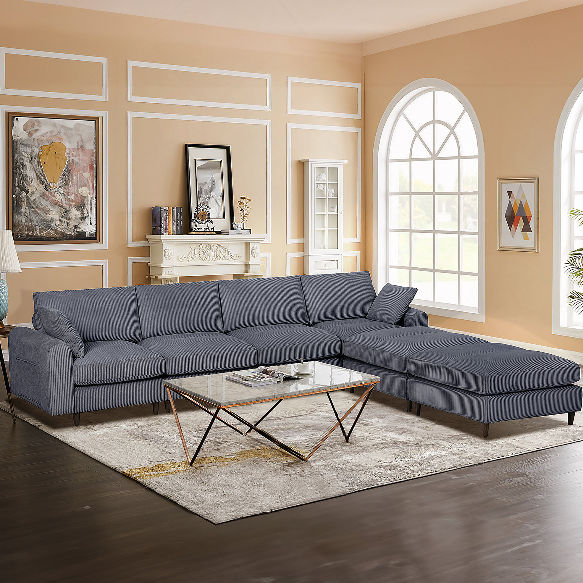 Latitude Run® Versatile Modular Sofa Set with Multiple Configurations ...
